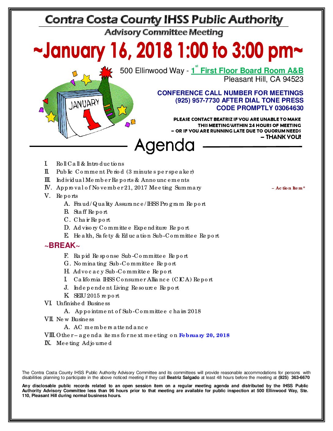 جدول أعمال AC 01 16 18 | EHSD