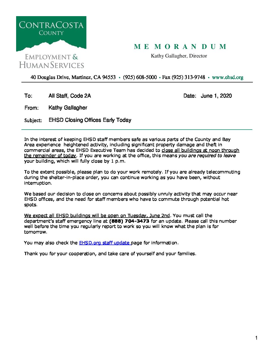 EHSD_Closing_Early_6.1.20 | EHSD