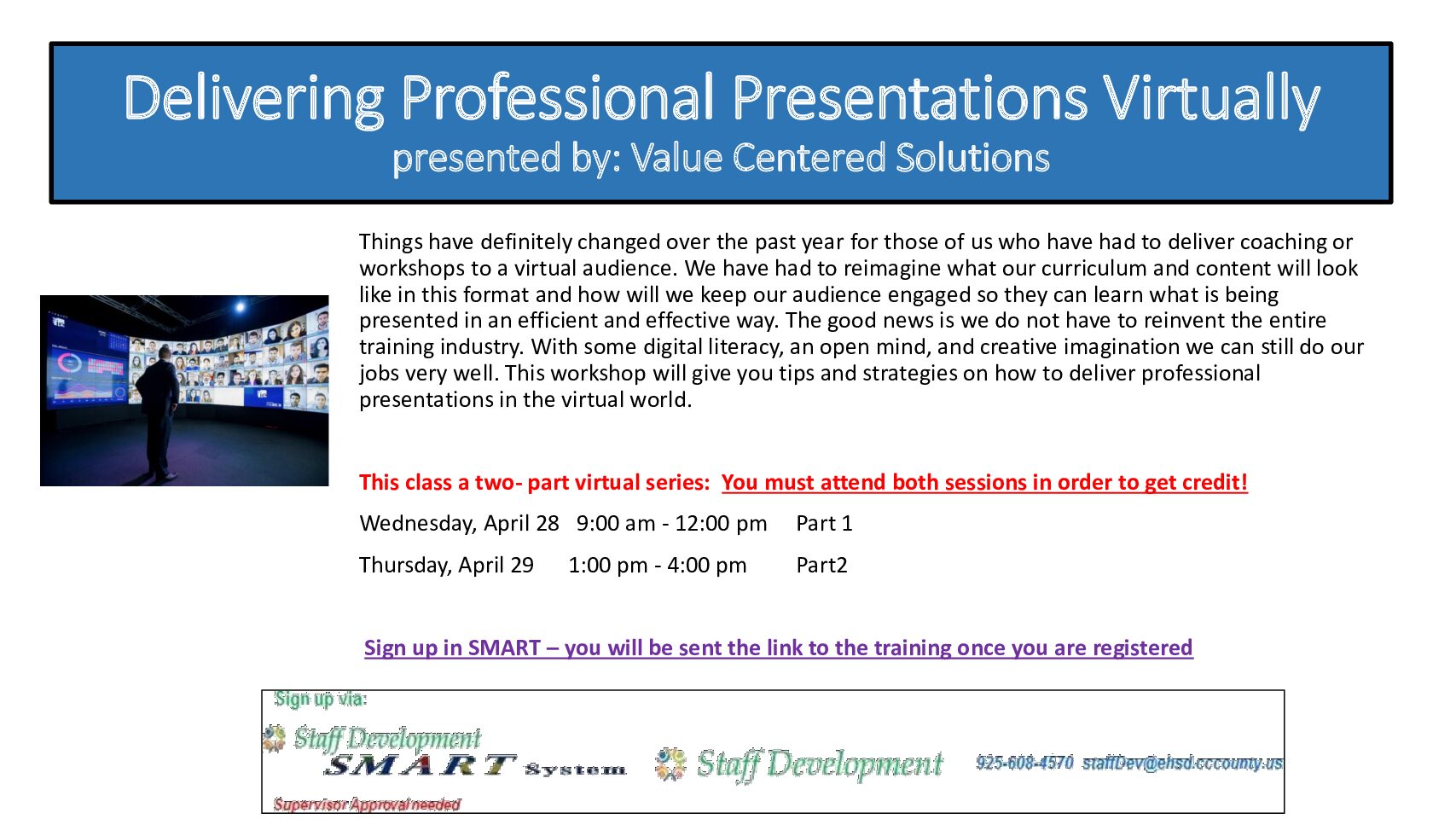 Realizar presentaciones profesionales de forma virtual | EHSD