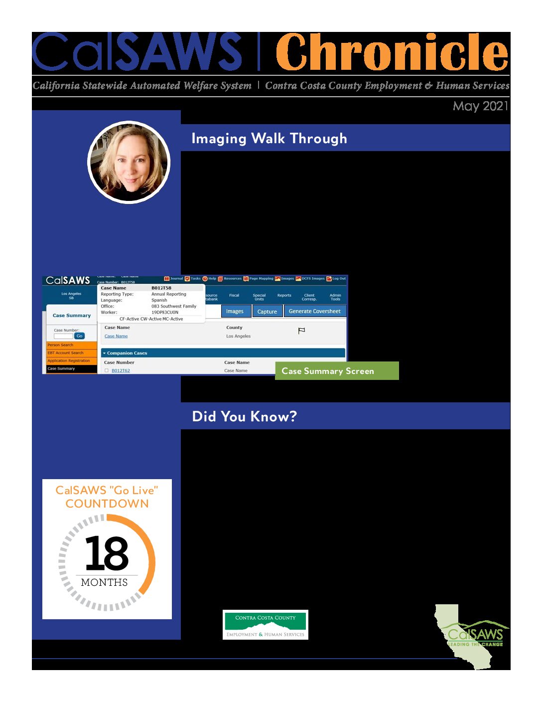 CalSAWS Chronicle_May2021_FINAL | EHSD