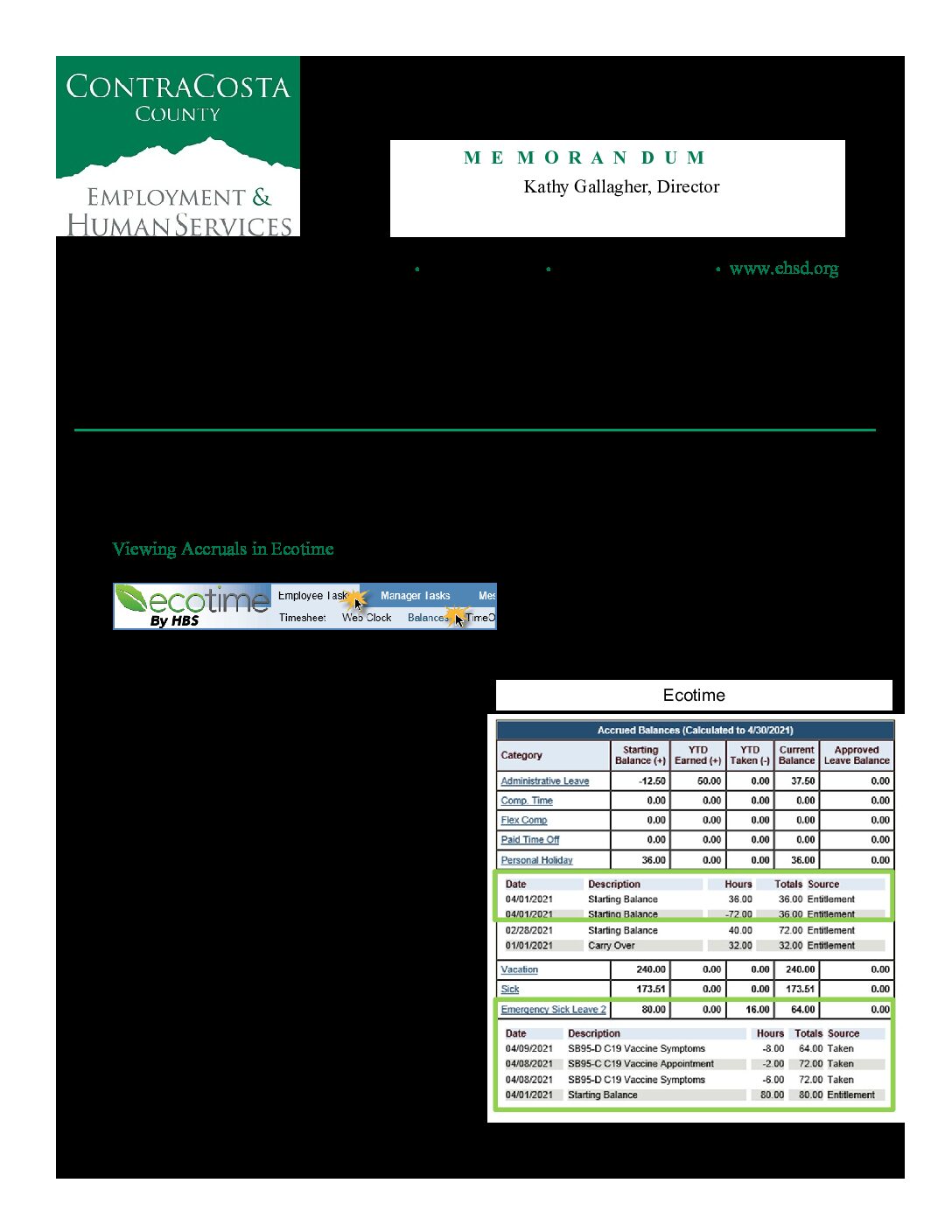 كيفية التوفيق بين أرصدة الاستحقاق Ecotime مقابل الراتب | EHSD