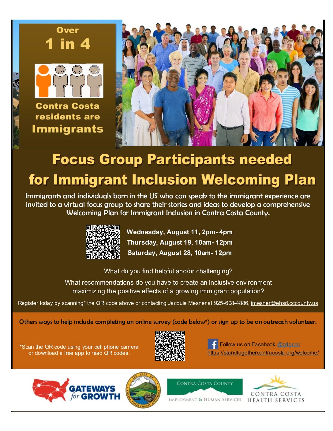 Groupe de discussion sur l'inclusion des immigrants – Participants ...