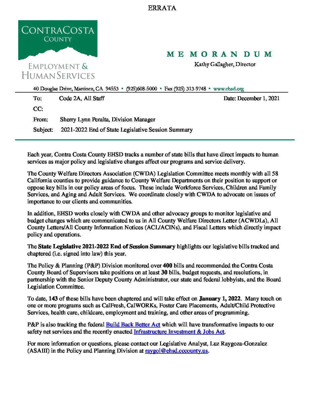 Resumen de la sesión legislativa estatal de fin de 2021-2022 | EHSD