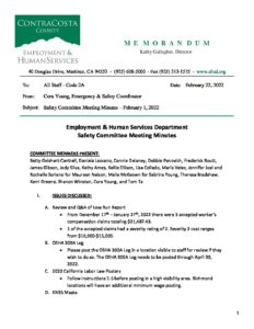 EHSD_安全委員会_議事録_2.1.22 | EHSD