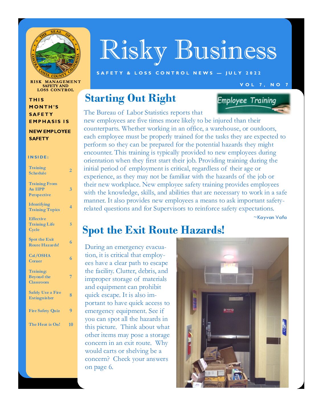 Boletín de empresas riesgosas de julio de CCC 2022 | EHSD