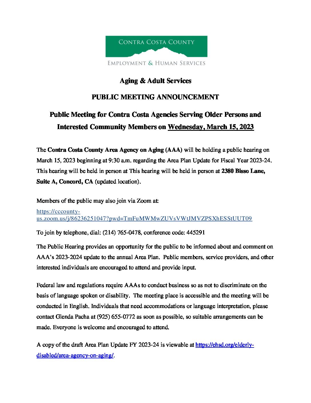 2023 年区域规划更新公开听证会通知_最终版 |环境健康安全发展