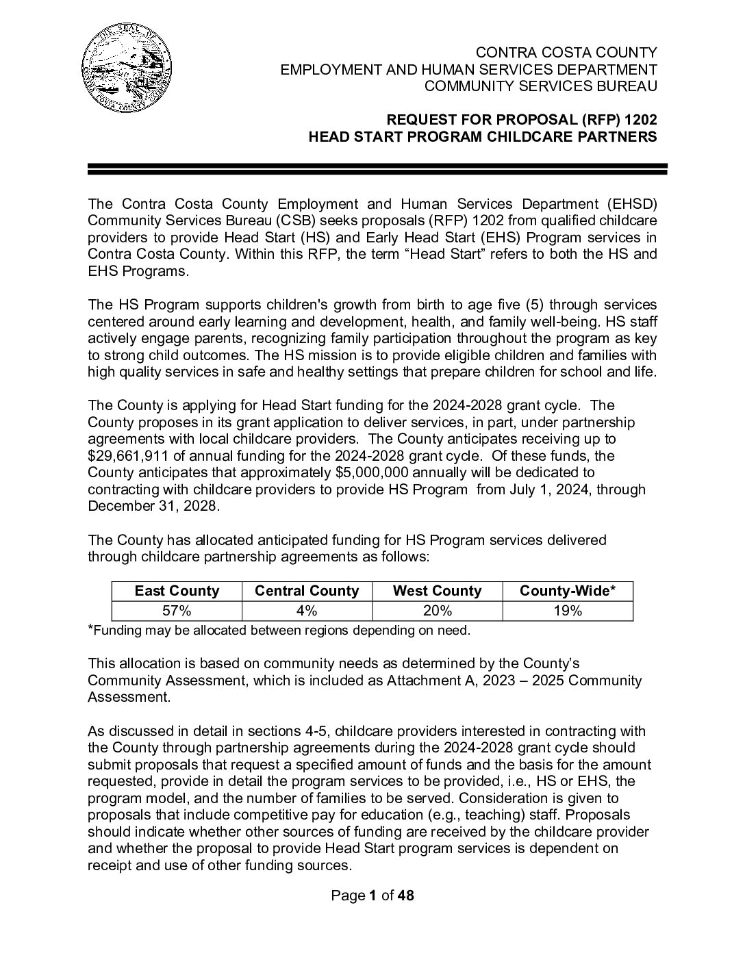 RFP 1202 헤드 스타트 파트너 – 초안 웹 게시 최종 | EHSD