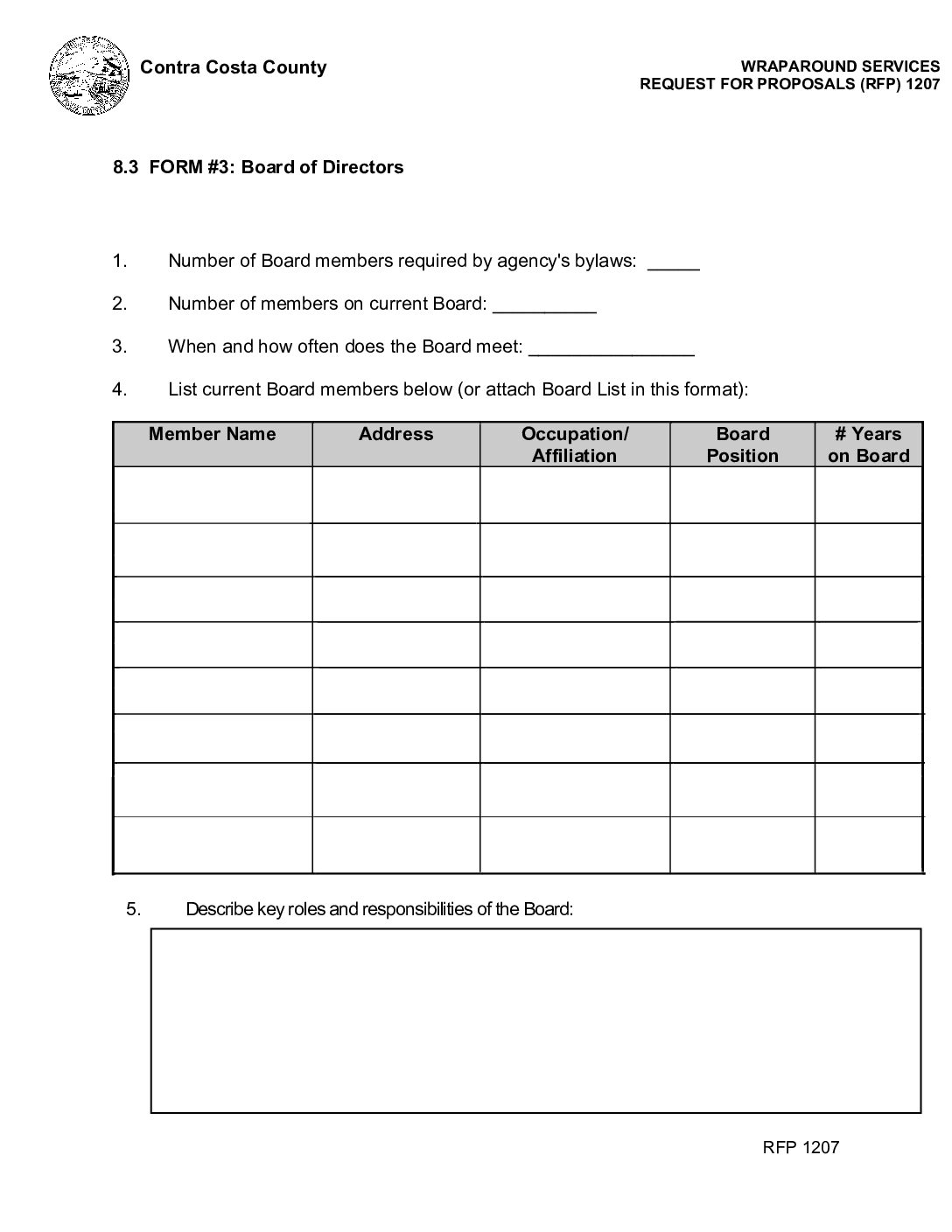 نموذج 3-RFP-1207-مجلس الإدارة | EHSD